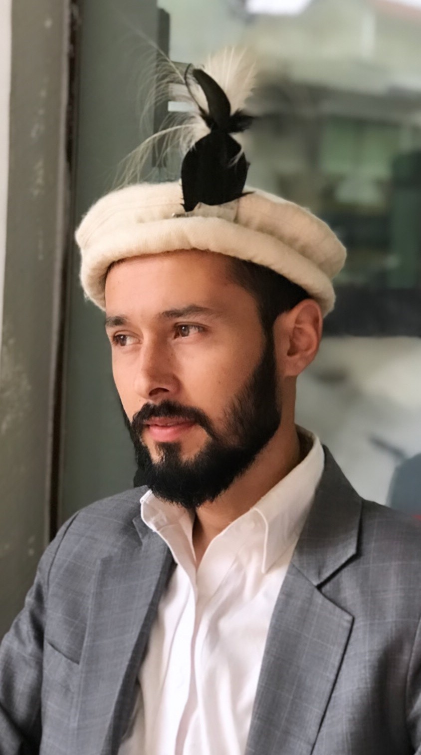 Traditional Gilgiti cap with Shaati Feather, Grooms cap of Gilgit ...